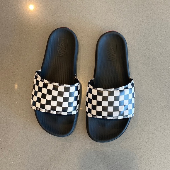Shoes | Mens Vans Slides Perfect Condition Size 8 | Poshmark